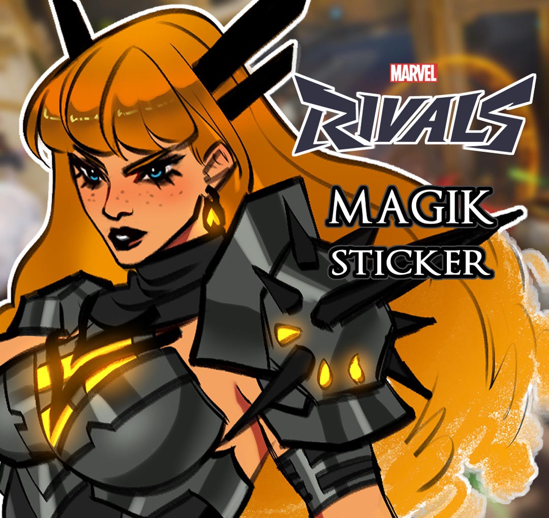 Marvel Rivals Magik Sticker | Cute Vinyl Sticker | Anime Sticker | Game ...