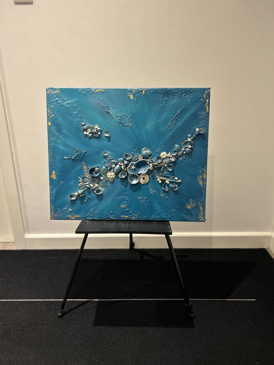 Large Ocean Coastal 3D Shell Art, Canvas Art, Textured Wall Art - Etsy