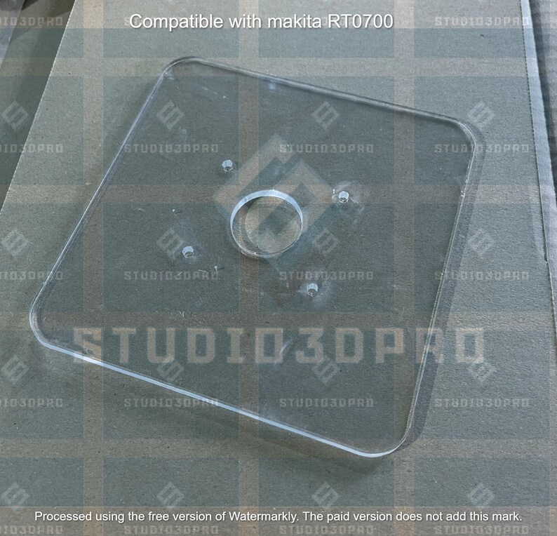 Makita RT0700 Base Plate in Acrylic - Etsy Australia