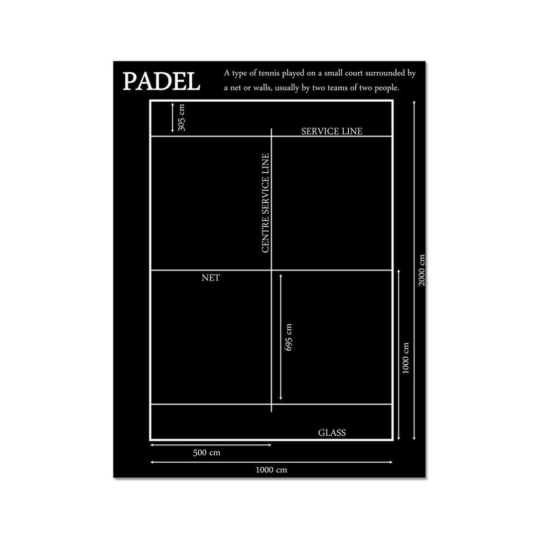 Padel Court Technical Drawing Print - Etsy