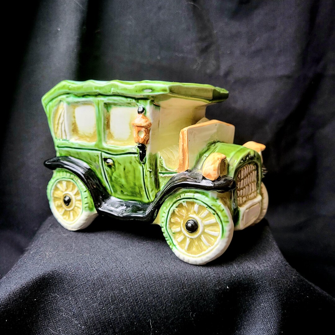 Vintage Ceramic Car Planter: 1950s Japanese Retro Decor - Etsy