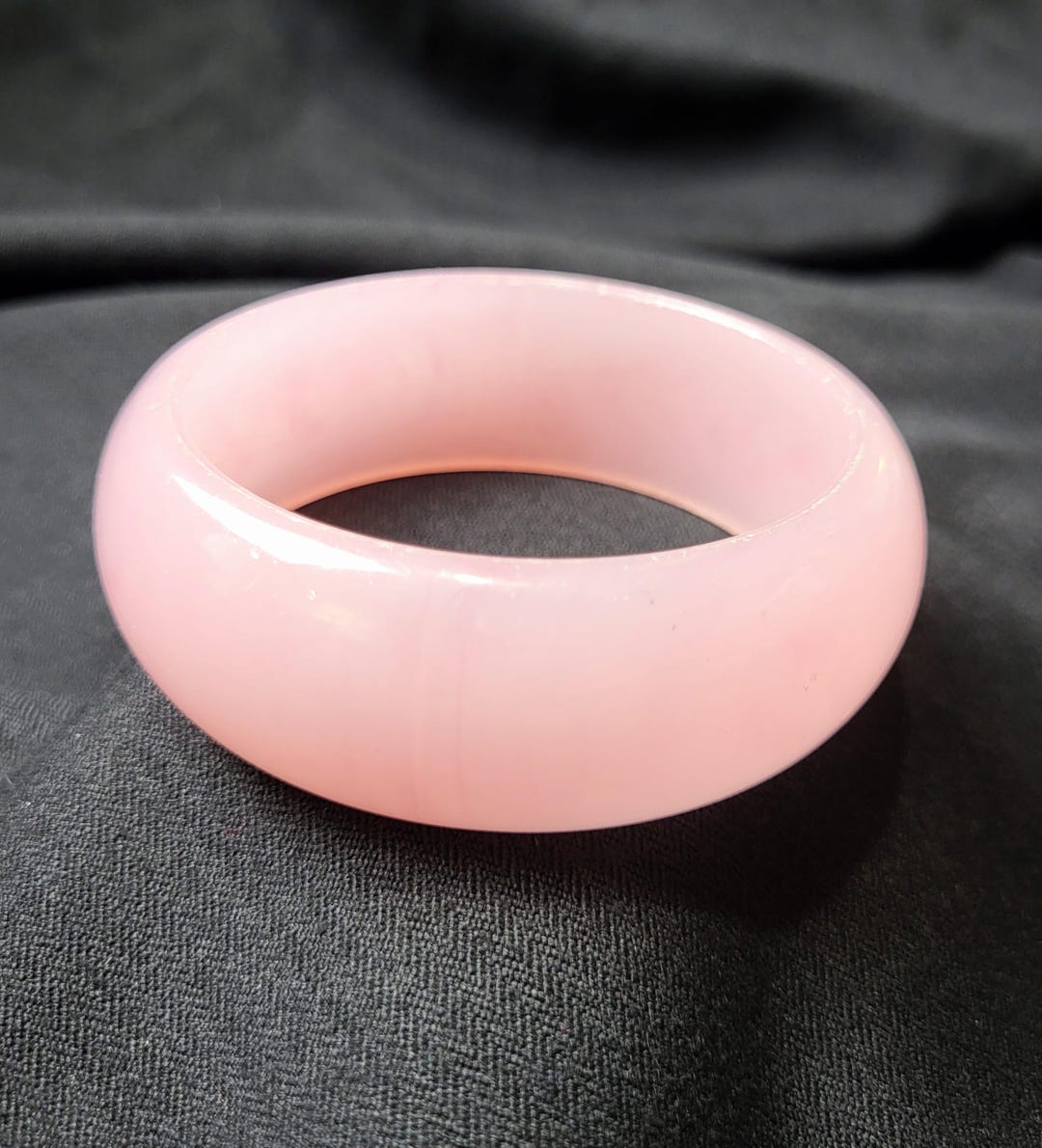 1980s Pink Jade Imitation Clear Plastic Bangle - Etsy