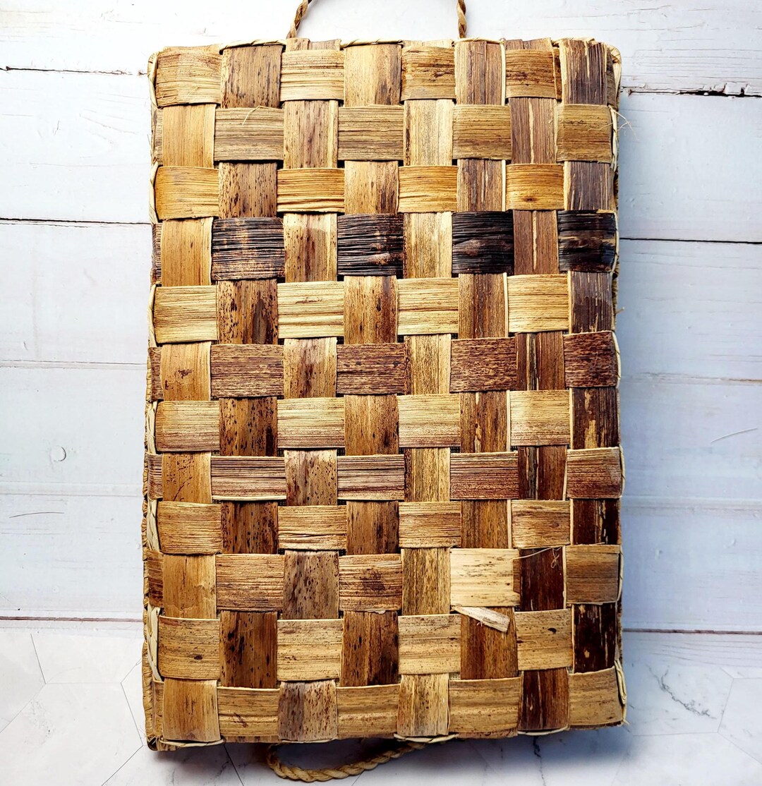 Vintage 1970's Wicker Basket Cover for Pyrex Rectangular Casserole Dish ...