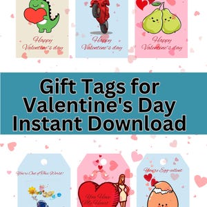 Printable Valentine's Day Gift Tag | Funny Pun-themed Valentine Gift ...