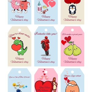 Printable Valentine's Day Gift Tag | Funny Pun-themed Valentine Gift ...
