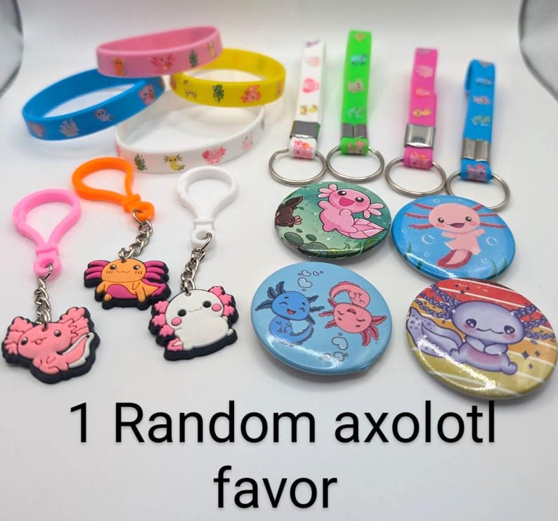 Kids Girls Axolotl Birthday Party Favor Goodie Bag Pre-filled Party Bag - Etsy