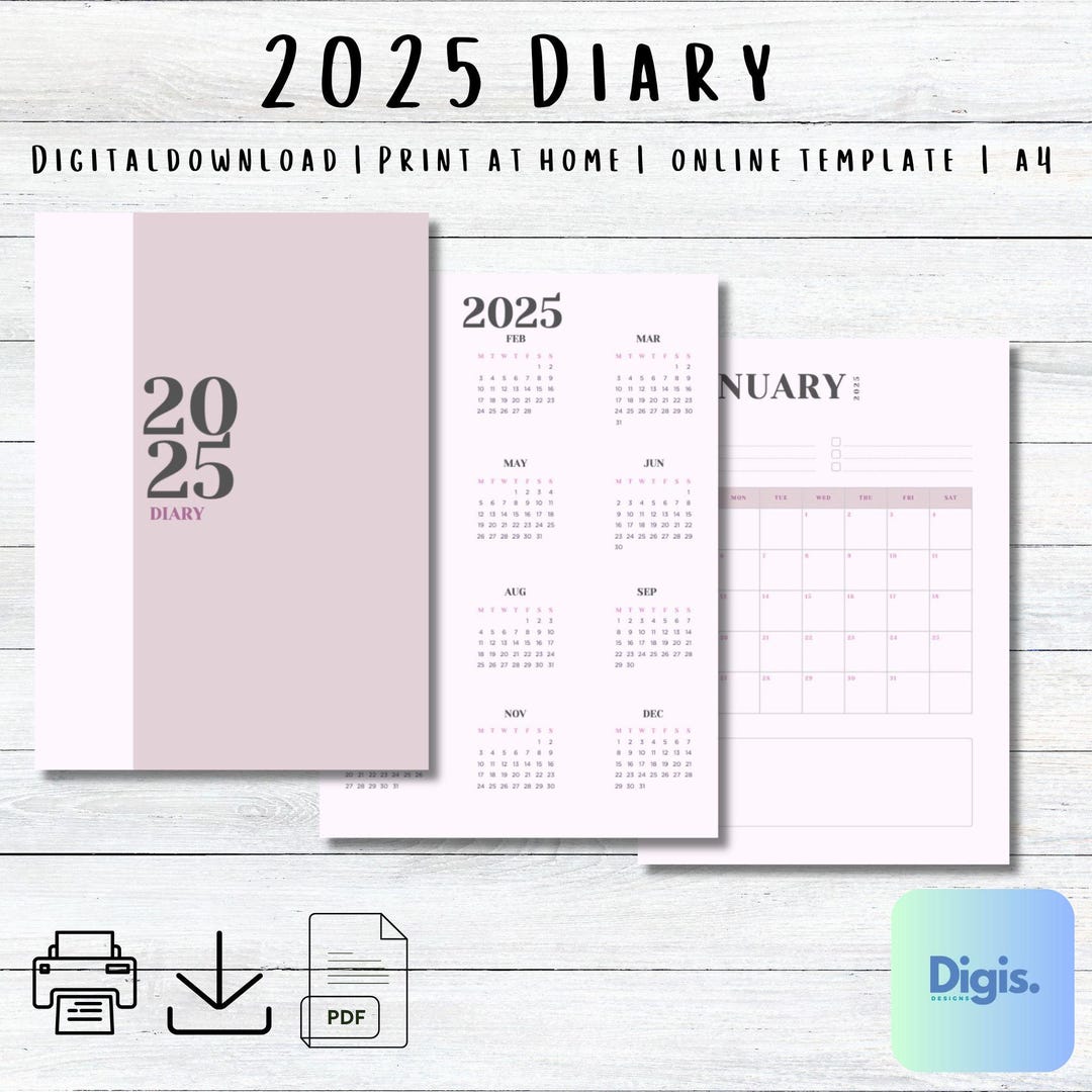Editable Monthly Calendar Template - Digital Planner PDF & Canva Link ...