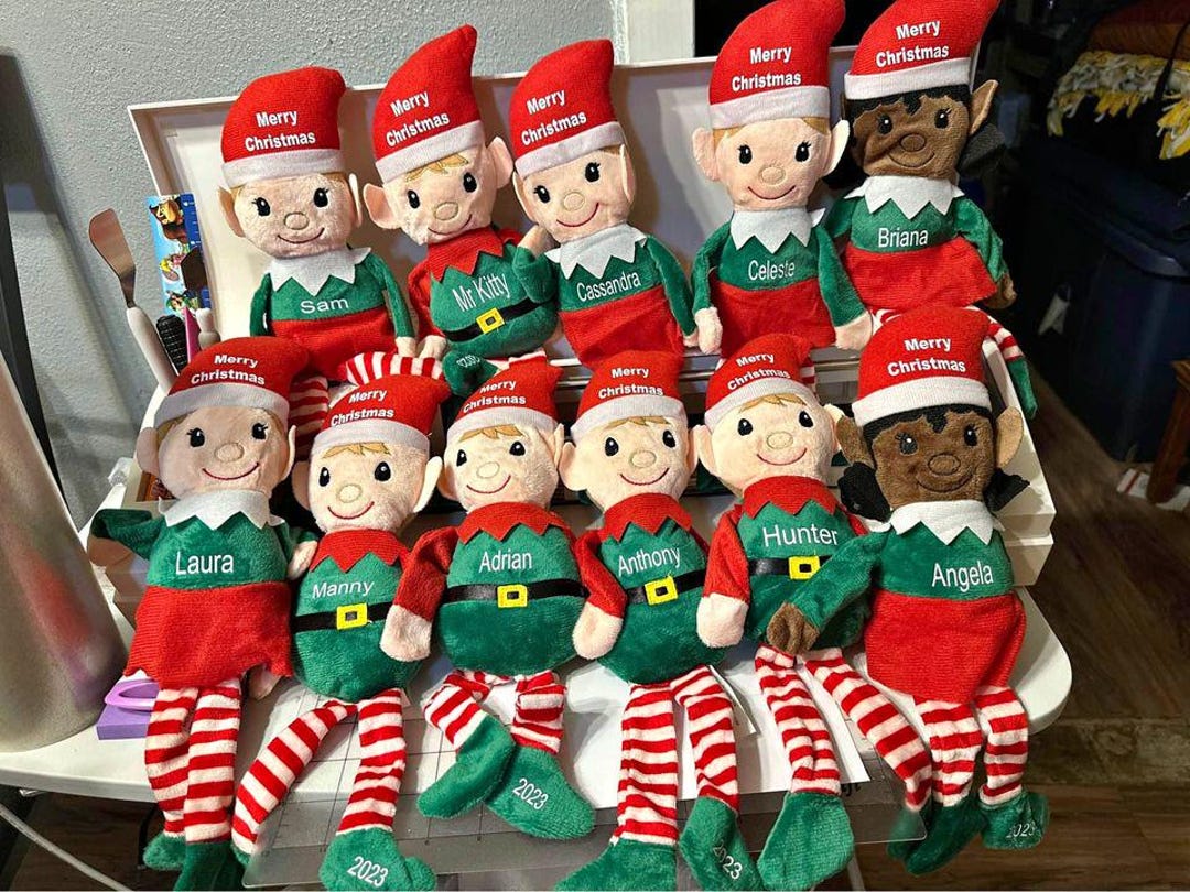 Personalized Christmas Elf Plush, Custom Name, Stocking Stuffer - Etsy
