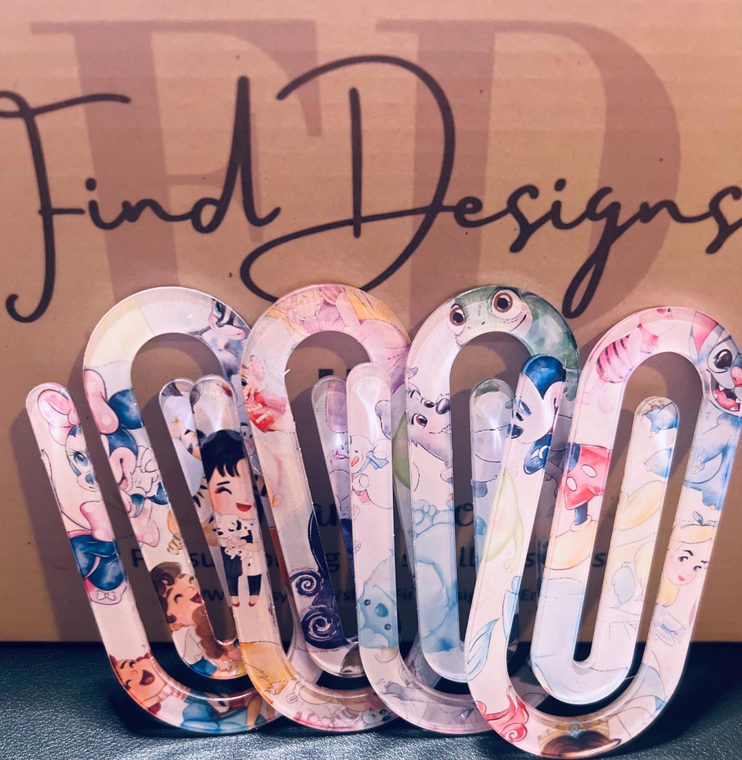 Disney Paperclip Bookmark - Etsy
