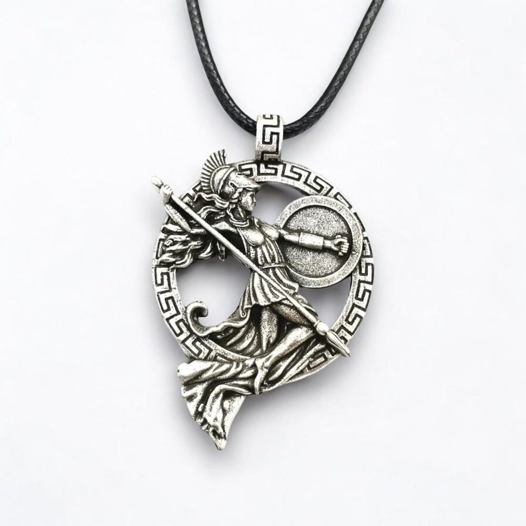 Athena Necklace | Greek Goddess Pendant | Warrior Goddess Jewelry ...