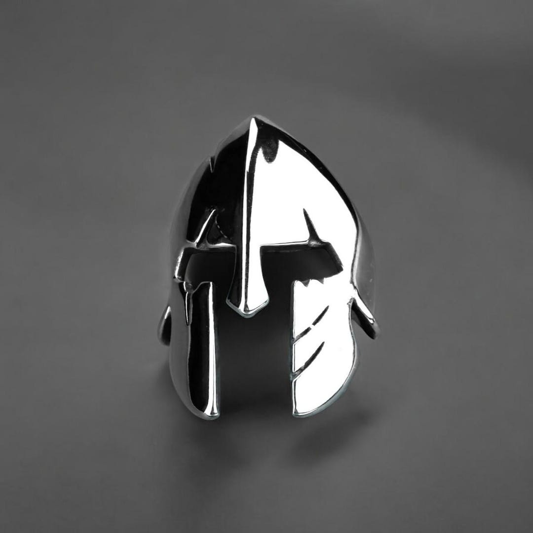 Spartan Helmet Ring | Warrior Ring | Stainless Steel Ring | Greek ...