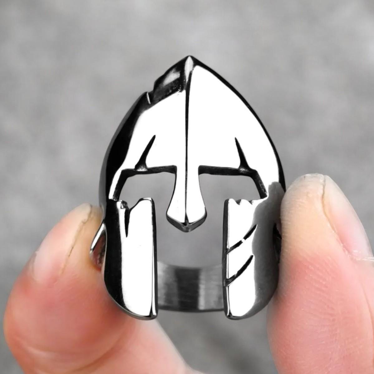 Spartan Helmet Ring | Warrior Ring | Stainless Steel Ring | Greek ...