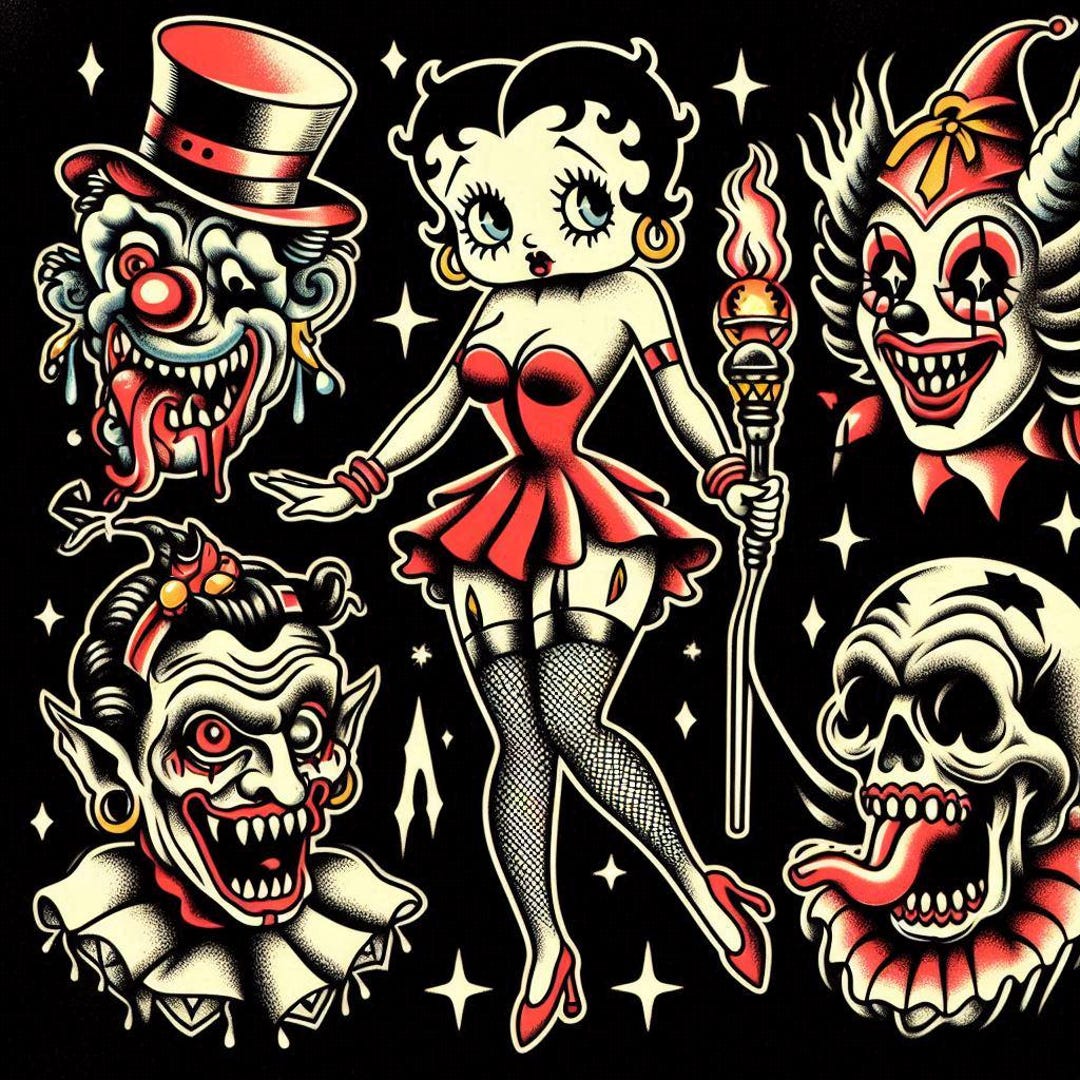 Tattoo Flash Design - Etsy