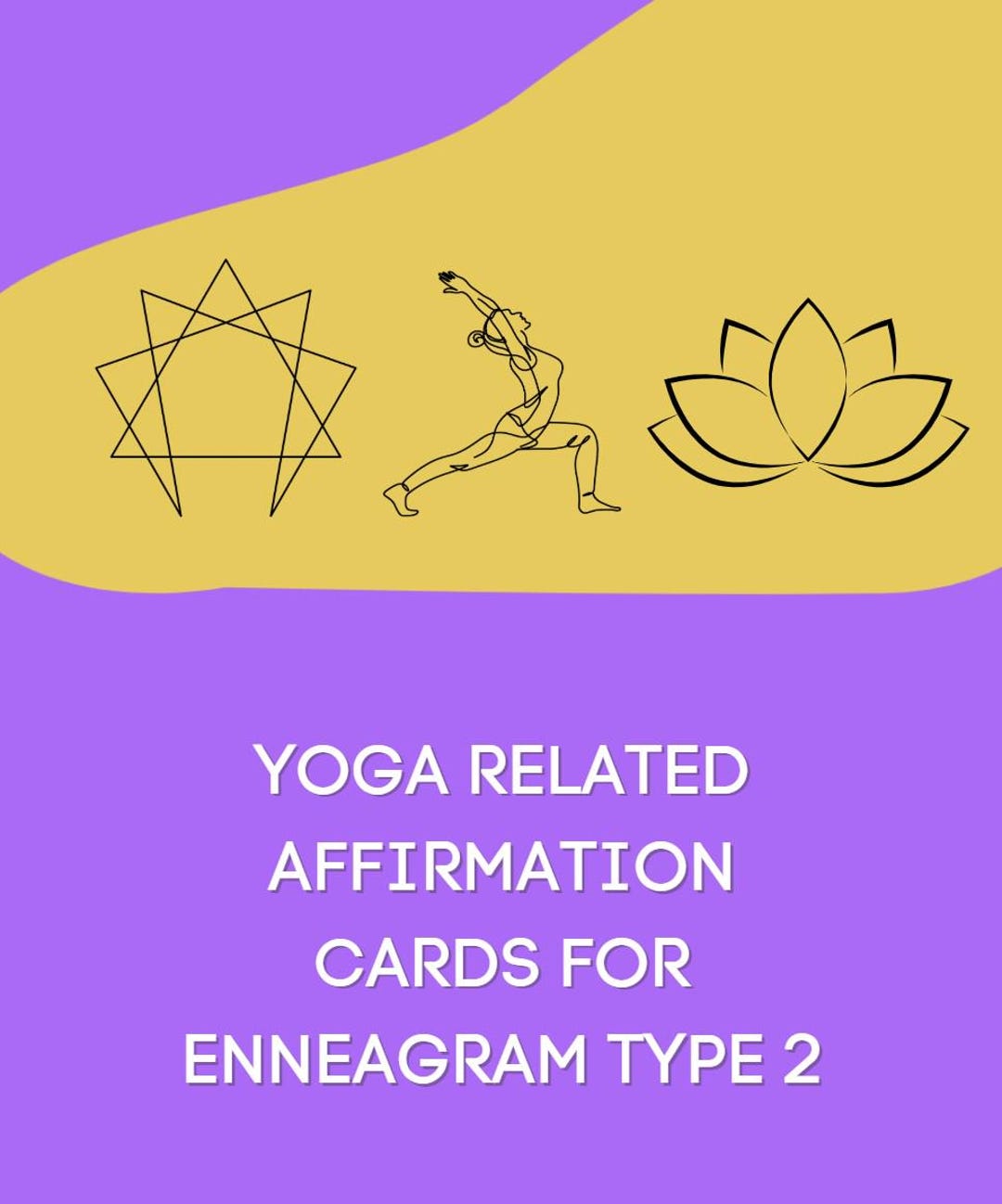 12 Yoga Related Affirmation Cards for Enneagram 2 - Mindful Mantras for ...
