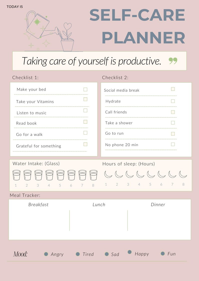 Sober Planner Printable Sobriety Journal Recovery Tracker Daily Sober ...