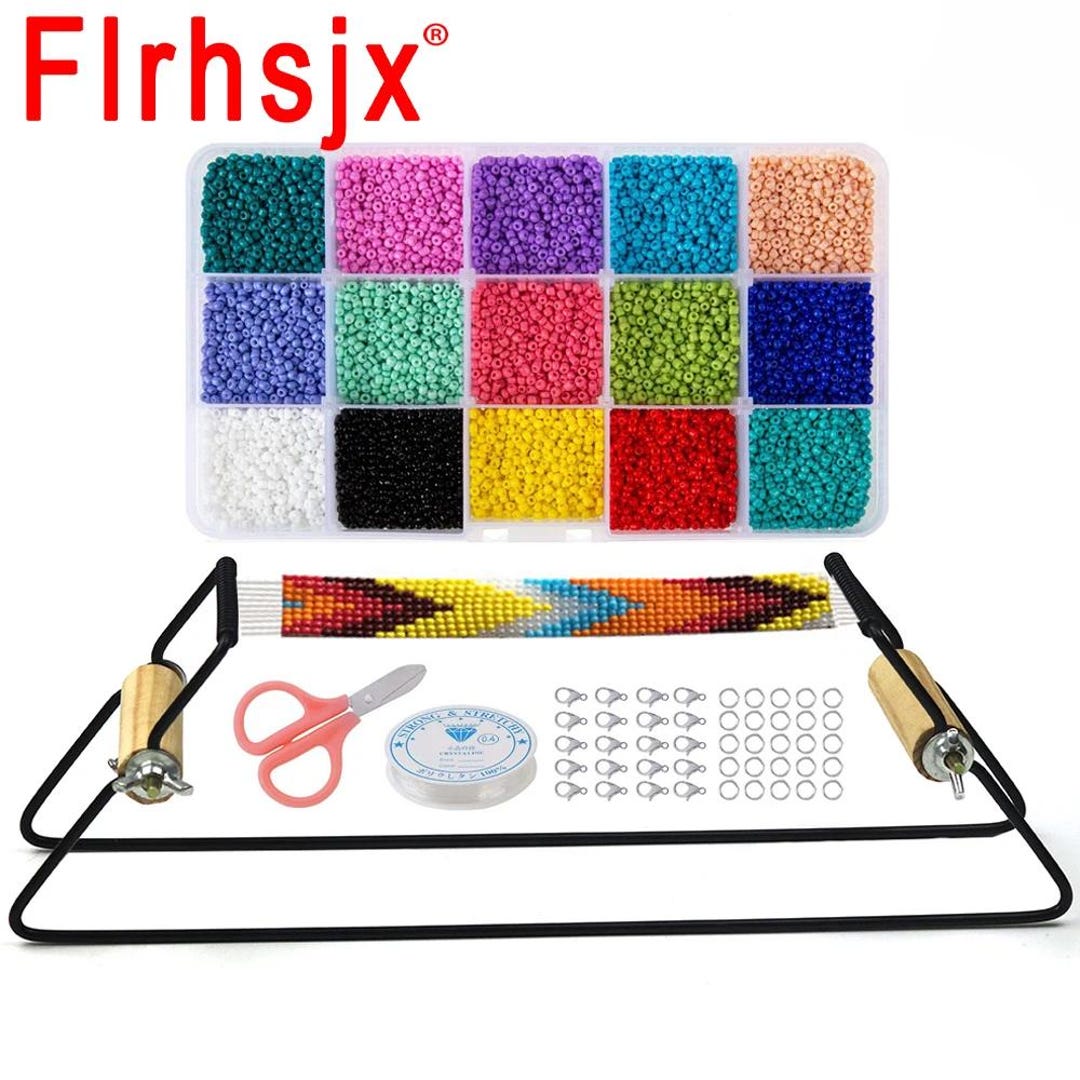 Metal Bead Loom Kit Weaving Beading Loom for Jewelry Bracelet DIY ...