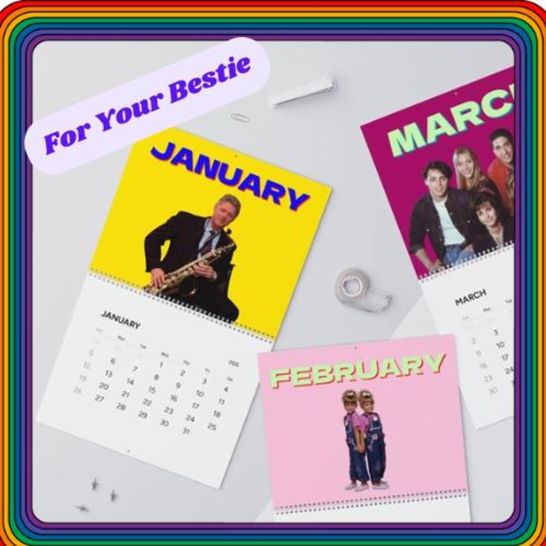 2025 90s Nostalgia Calendar A Year Full of Retro Vibes and Iconic ...