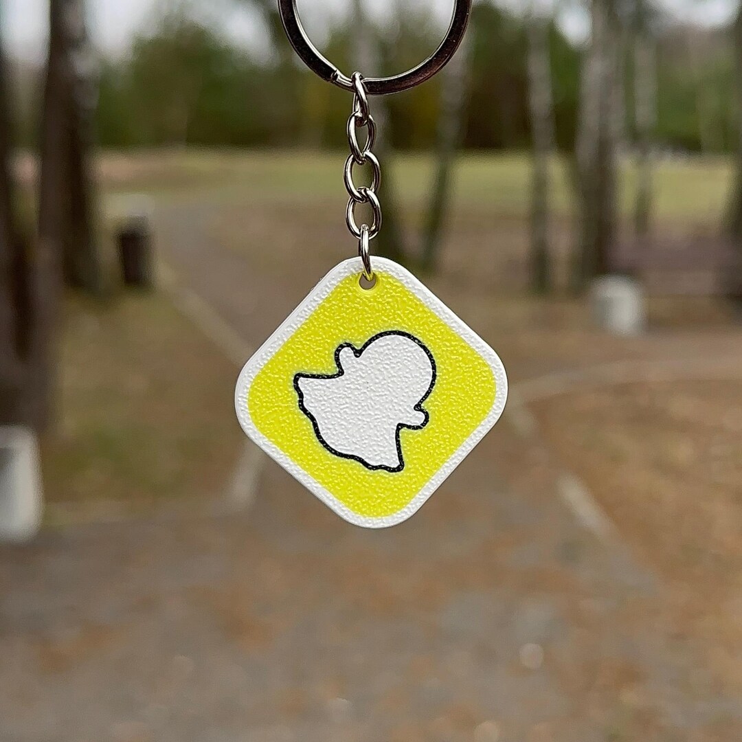 Snapchat 3D NFC Keychain - Etsy