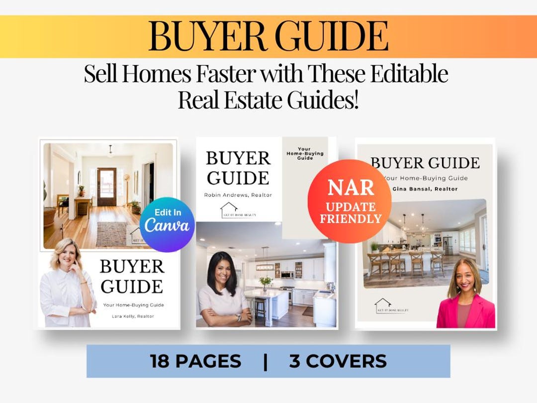 Real Estate Buyer Guide Editable Home Buyer Presentation Realtor ...