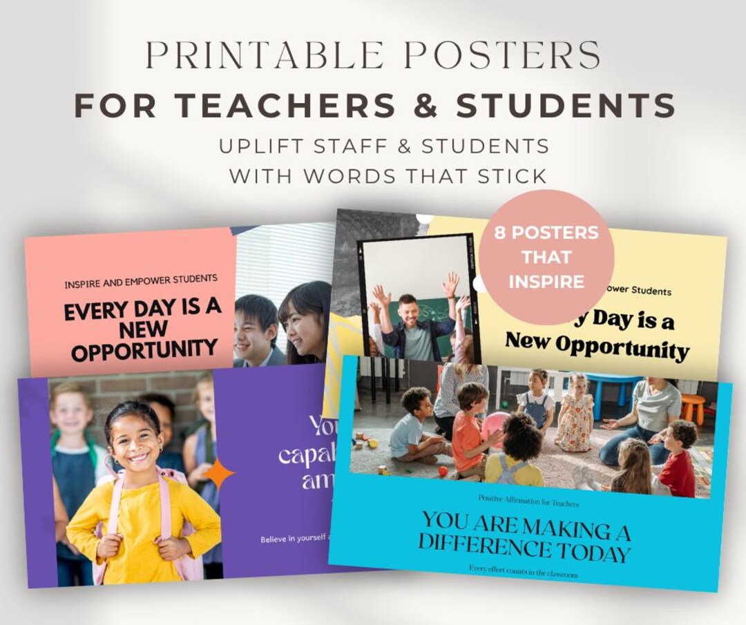 Classroom Affirmation Posters Printable Teacher Decor Digital Download ...