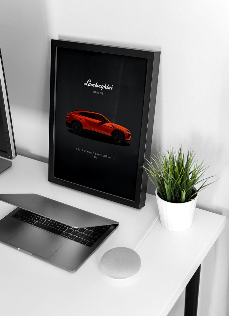 Lamborghini Urus Se Poster | Digital Download | Hyper Car Poster ...
