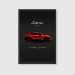 Lamborghini Urus Se Poster | Digital Download | Hyper Car Poster ...