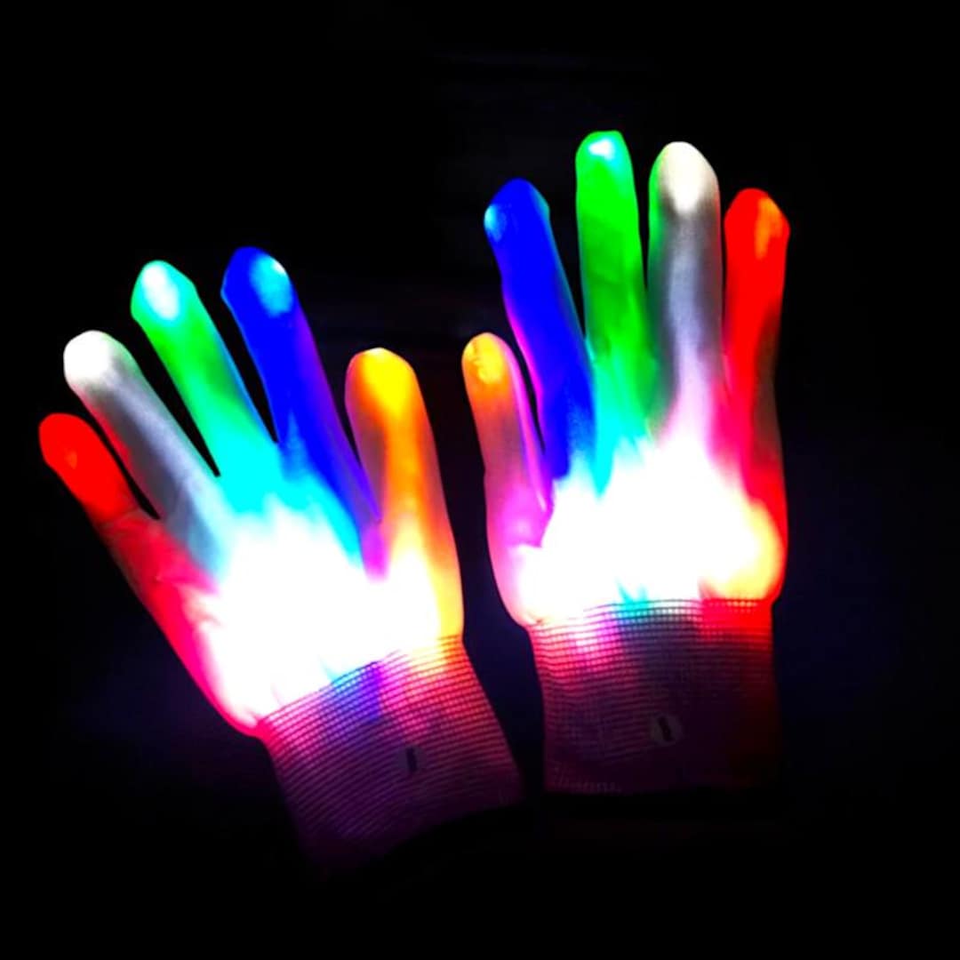 LED Light up Gloves | Rave Gloves | Festival Gloves | Glow in the Dark ...