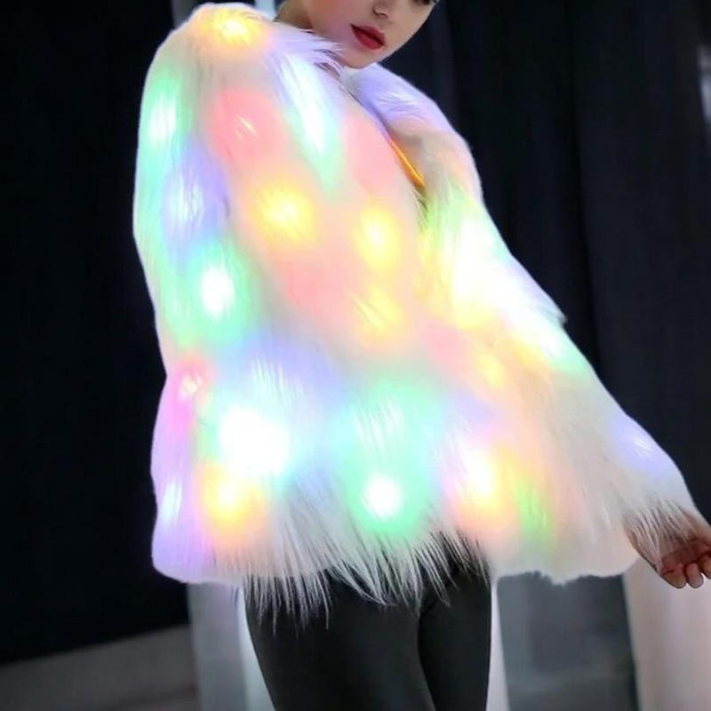 Led Fur Jacket - Etsy