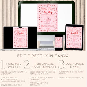 Adorable Pink Pony Birthday Invitation | Girl Pony Party Invite | Pink ...