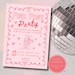 Adorable Pink Pony Birthday Invitation | Girl Pony Party Invite | Pink ...
