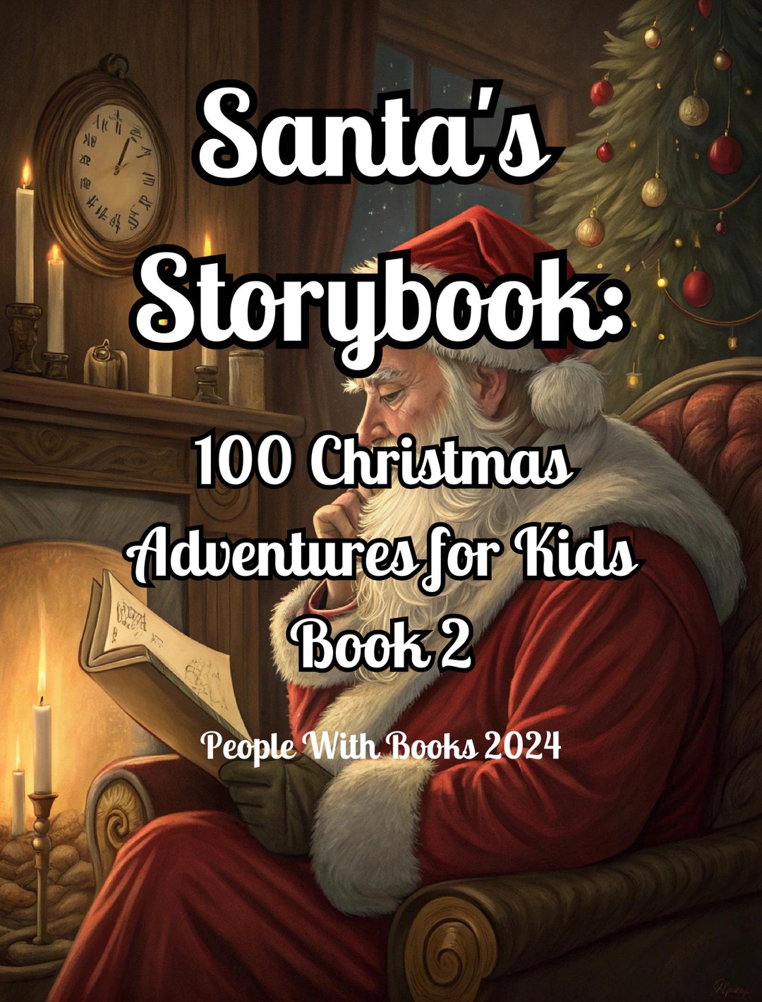 Santa's Storybook: 100 Christmas Adventures for Kids. Book 2 - Etsy