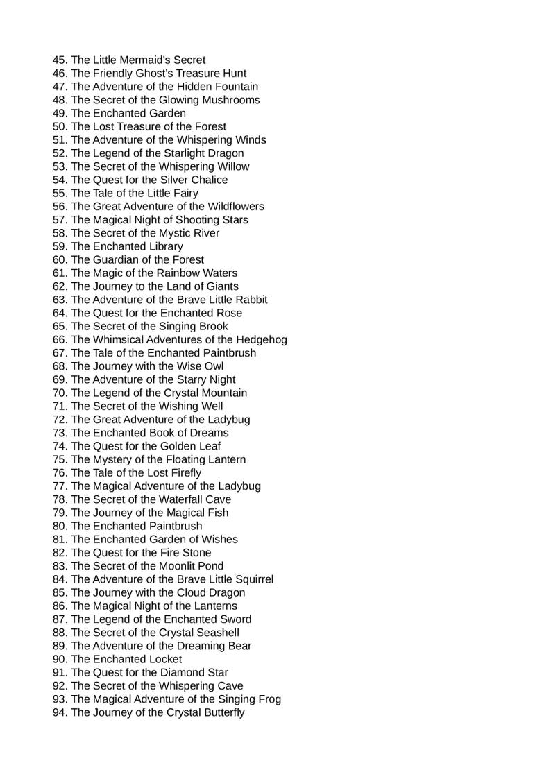 The Kids' Book of Enchanted Adventures: 250 Mystical Tales to Discover ...