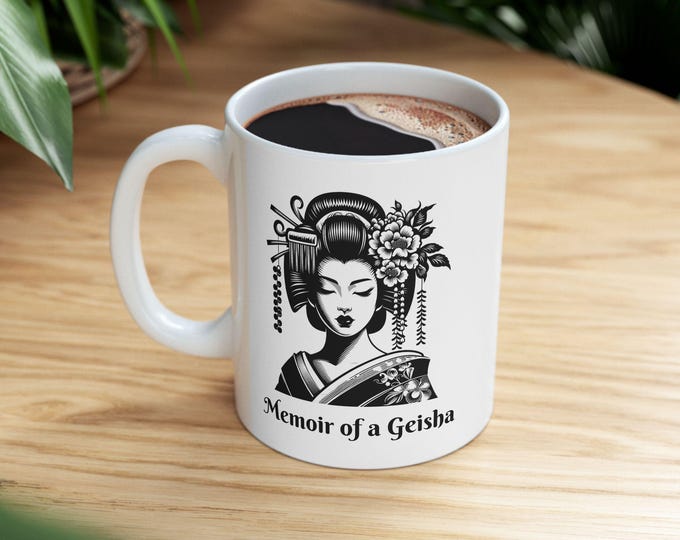 Japan-themed Ceramic Mug With Beautiful Illustrations, Gift for Travel ...