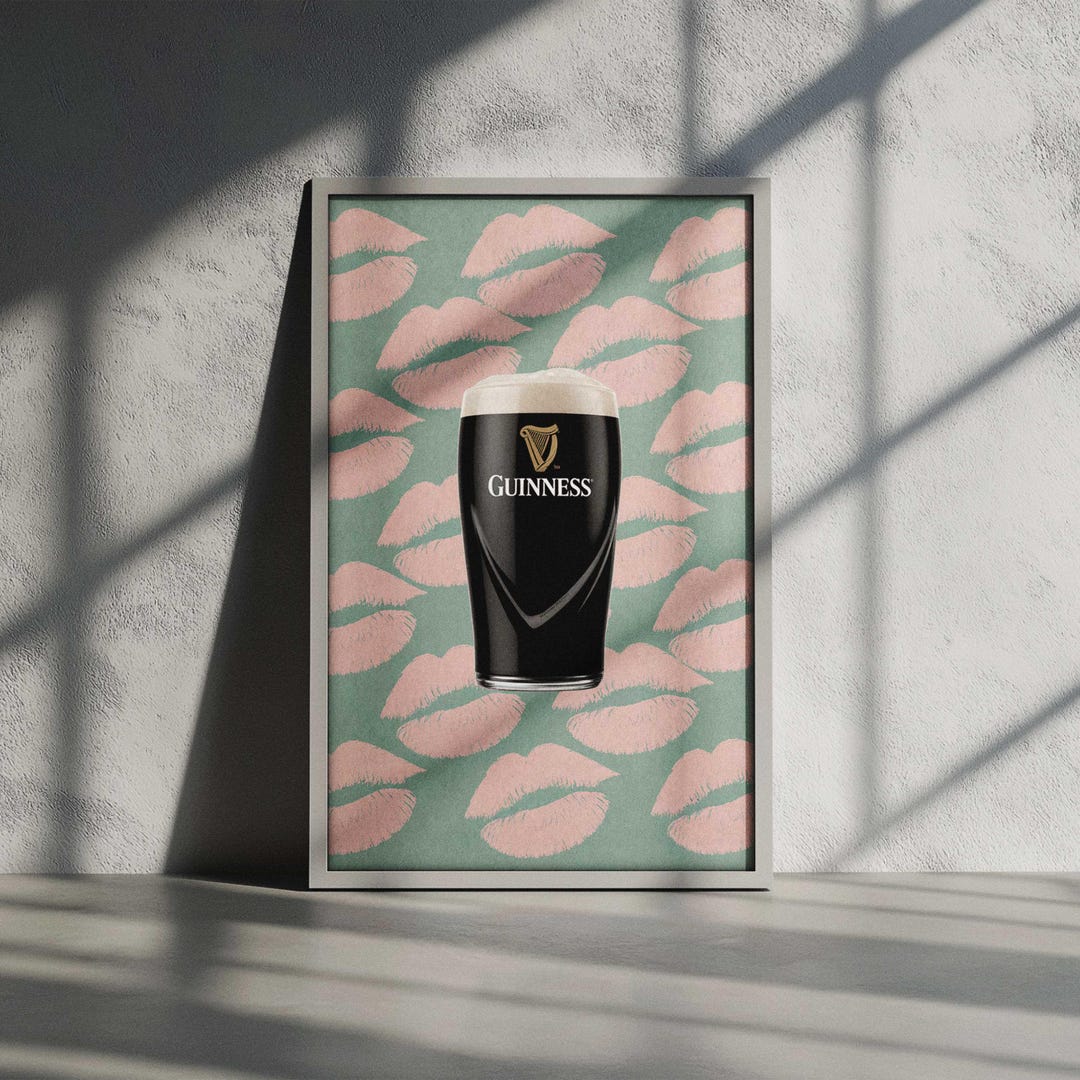 Guinness Wall Art | Guinness Lover Gift | Print of Guinness | Throwback ...