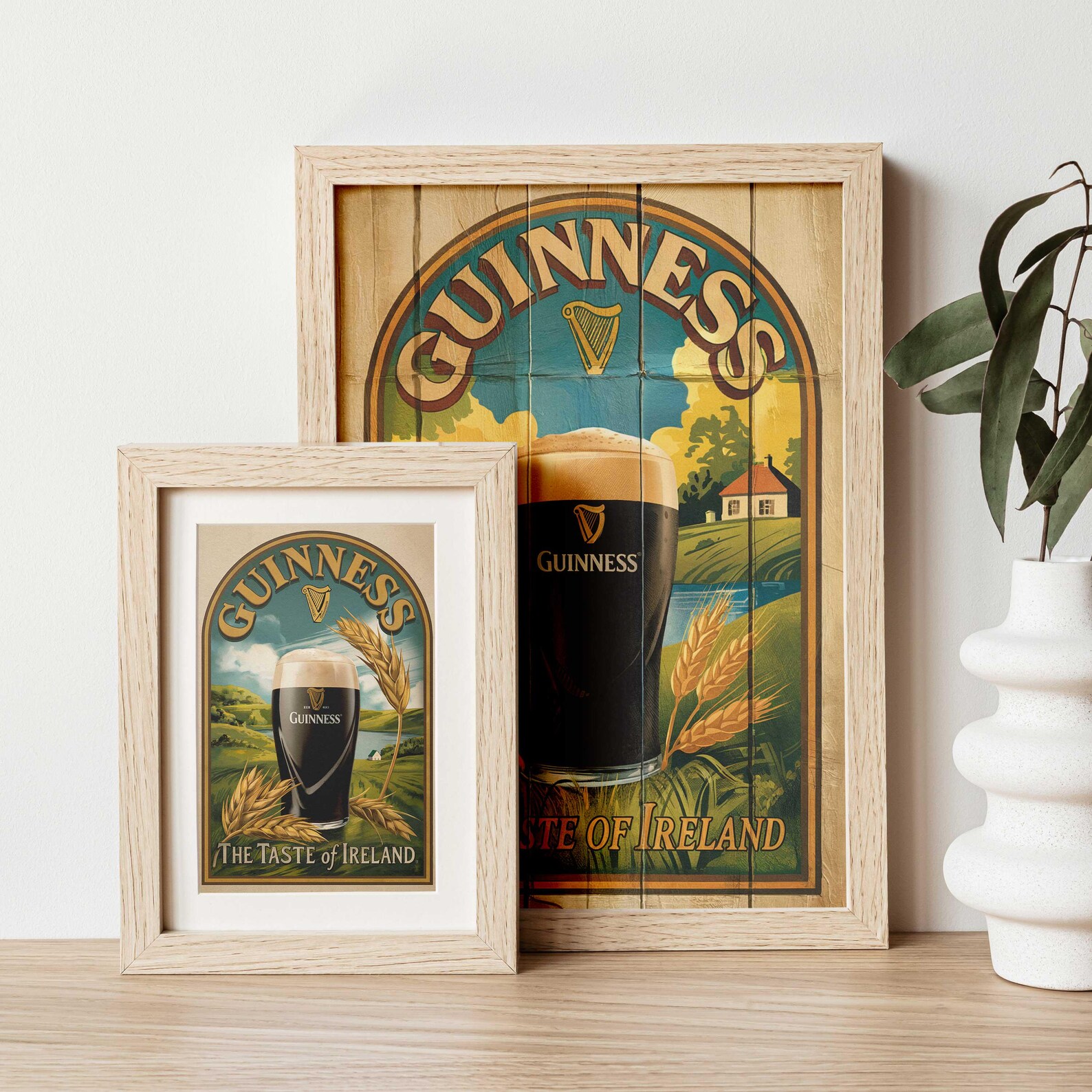 Vintage Guinness Beer Poster Set | Retro Advertising Prints (digital ...