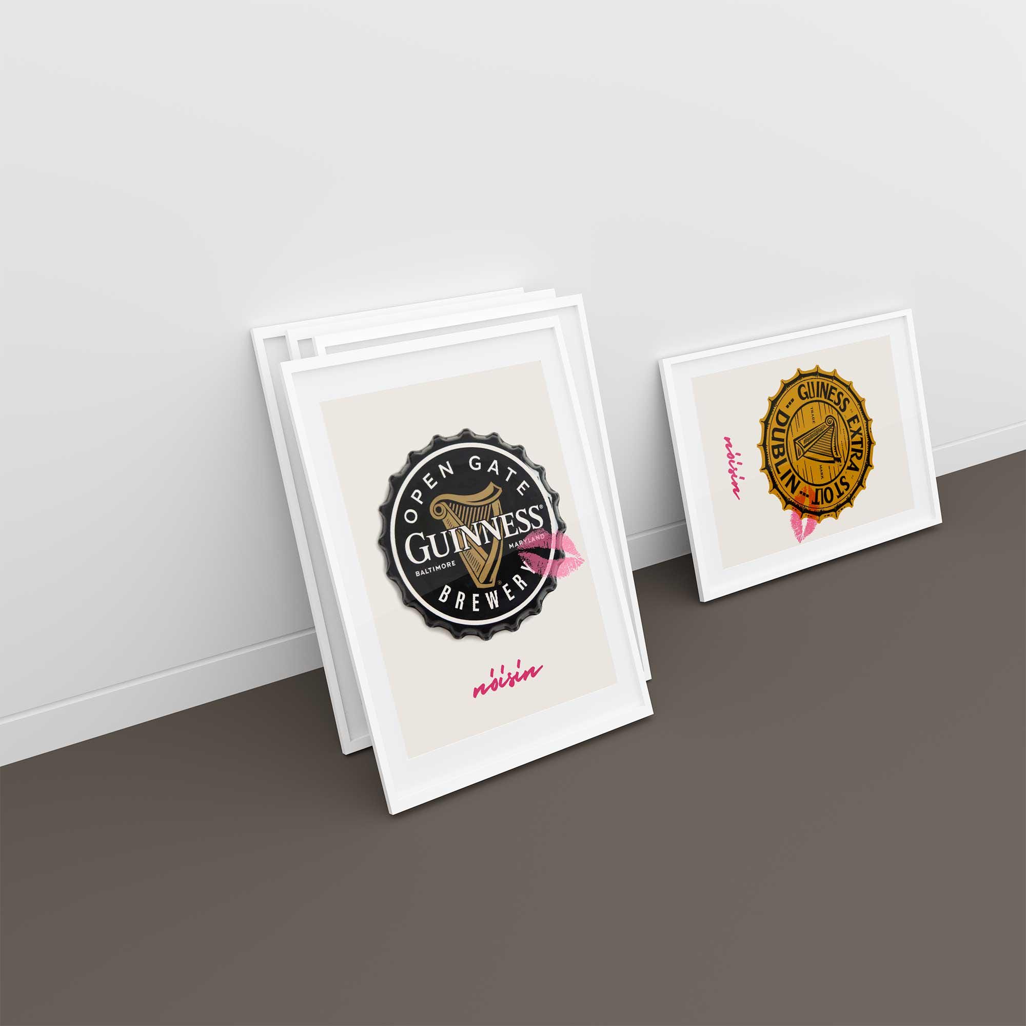 Set of 4 | Guinness Wall Art | Print of Guinness | Throwback Home Decor ...