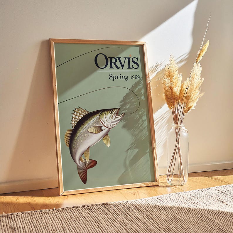Custom Fishing Decor | Bass Fishing Decor | Fly Fishing Art | Luxe Home ...