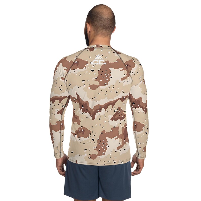 Chocolate Chip Camo Rash Guard, Camo Rash Guard, BJJ Rash Guard for Men ...