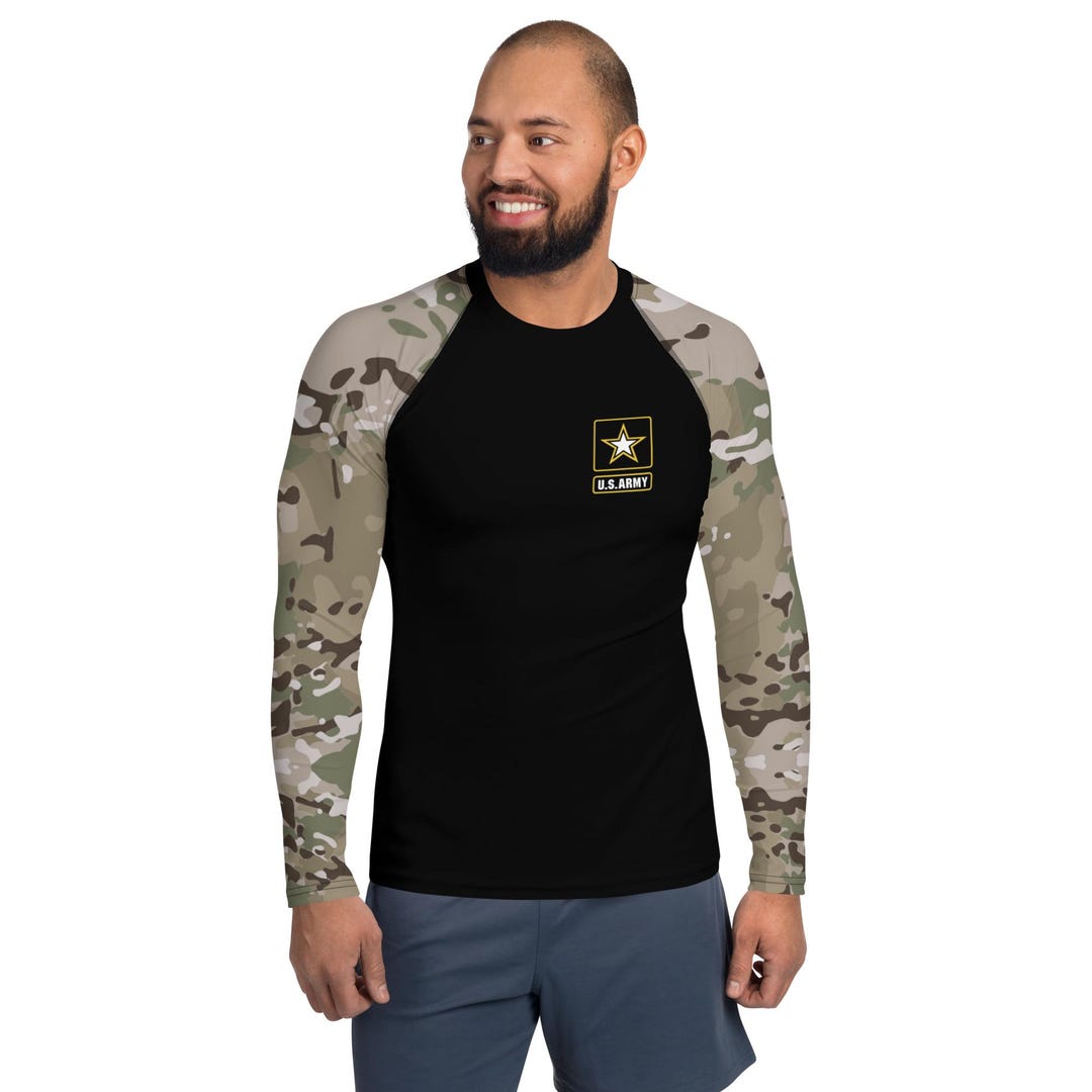 U.S. Army BJJ Rash Guard for Men, U.S. Army, BJJ Rash Guard, Jiu Jitsu ...