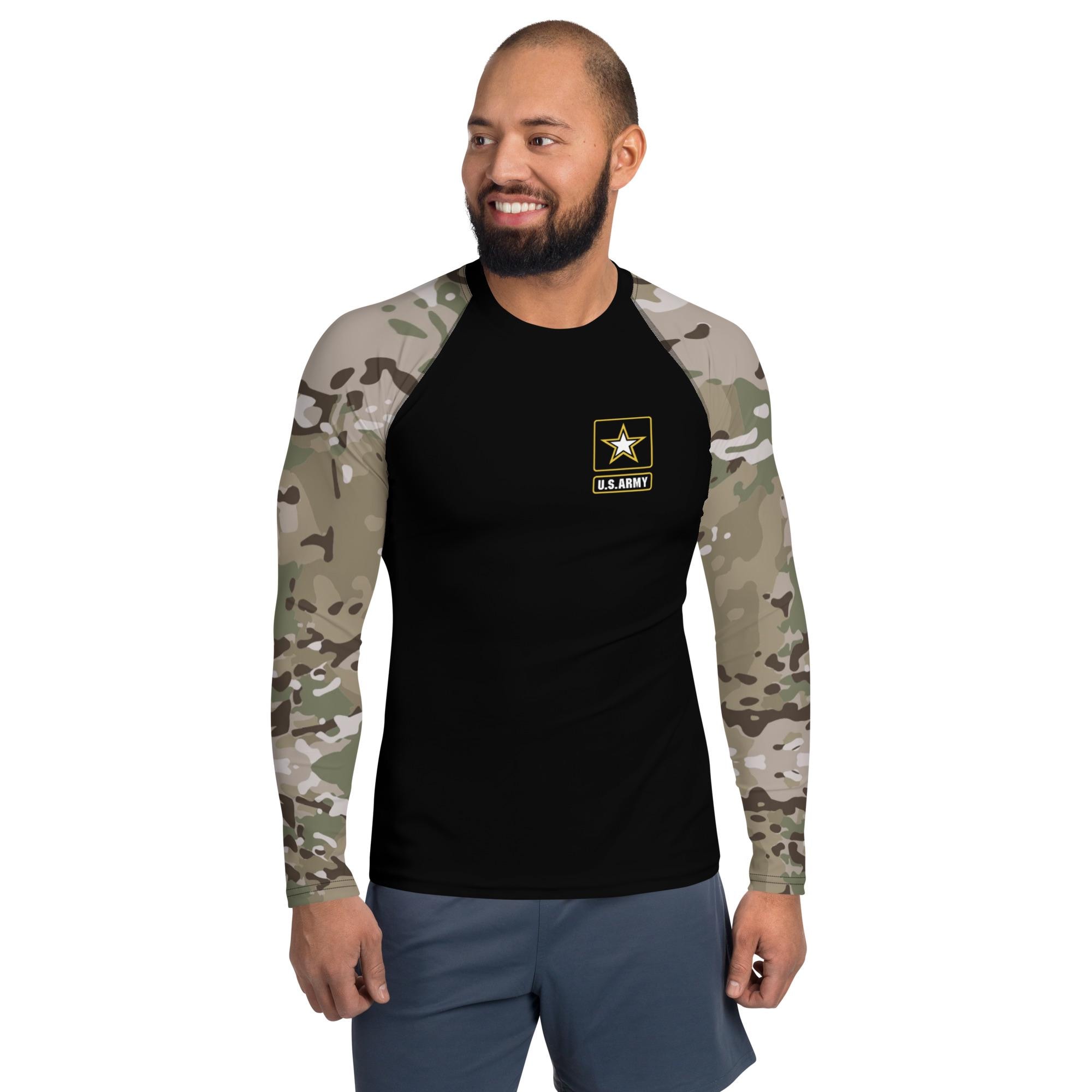 U.S. Army BJJ Rash Guard for Men, U.S. Army, BJJ Rash Guard, Jiu Jitsu ...