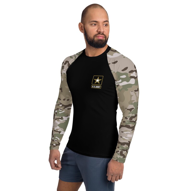 U.S. Army BJJ Rash Guard for Men, U.S. Army, BJJ Rash Guard, Jiu Jitsu ...
