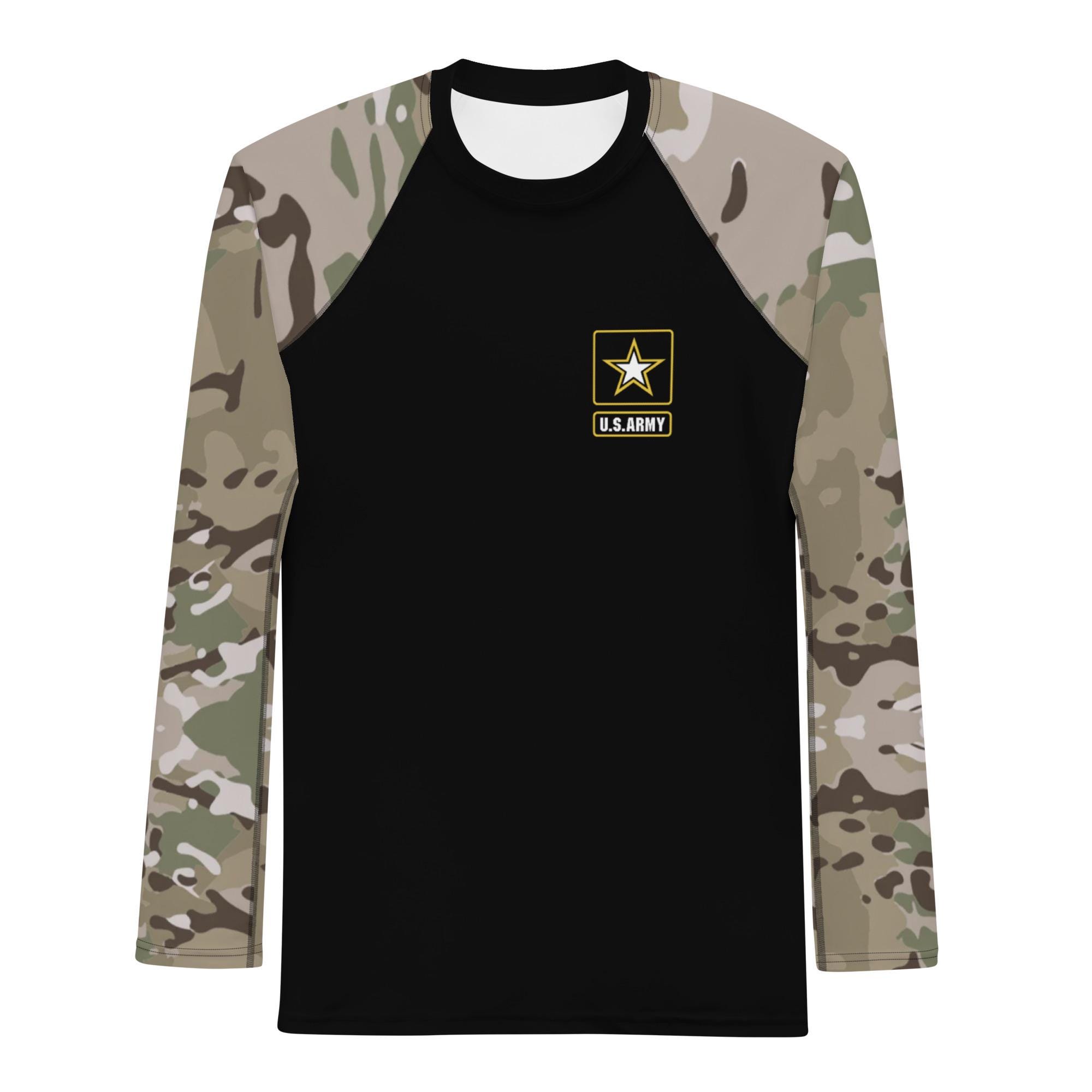 U.S. Army BJJ Rash Guard for Men, U.S. Army, BJJ Rash Guard, Jiu Jitsu ...