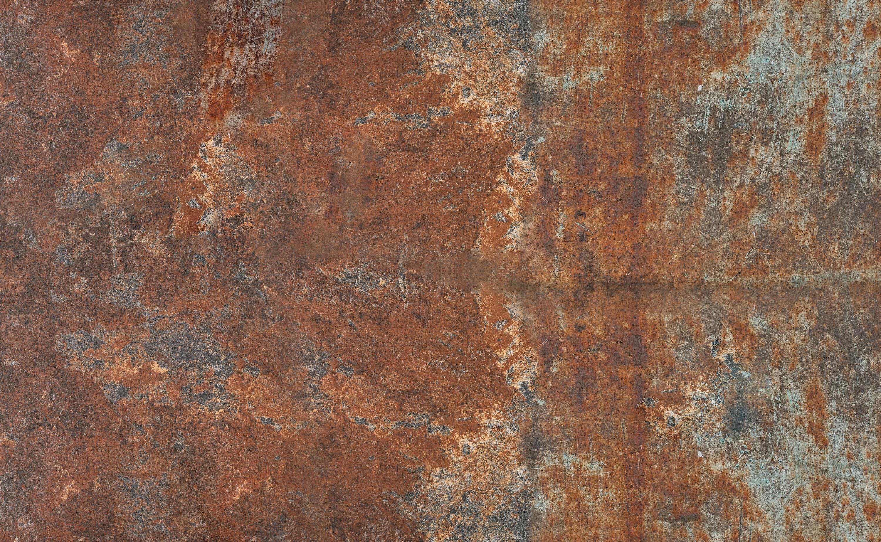 Rusty Metal Wallpaper, Rust Wall Mural,brown Metal Wall Decor,peel and ...