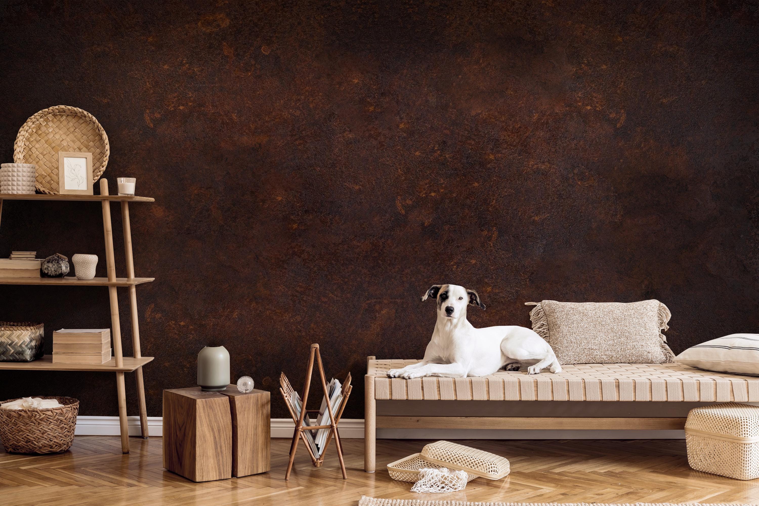 Rusty Metal Wallpaper, Rust Wall Mural,brown Metal Peel and Stick ...