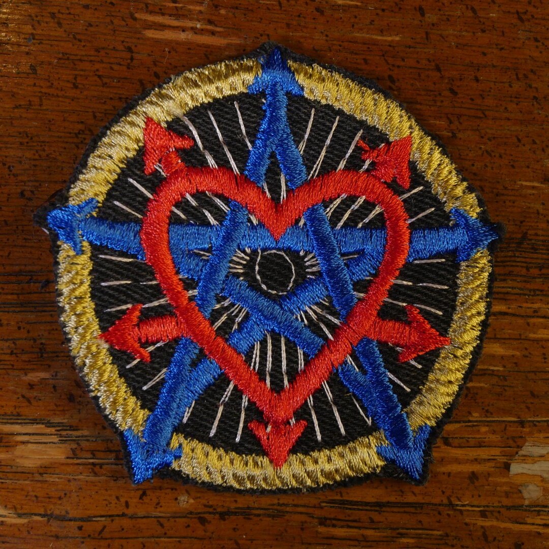 Chaotic Heart Star Embroidery Patch - Etsy