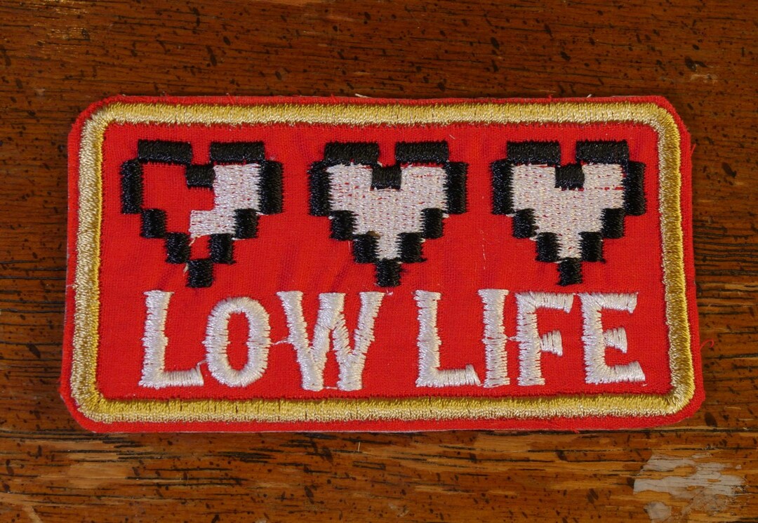 Video Game Low Life Embroidery Patch - Etsy