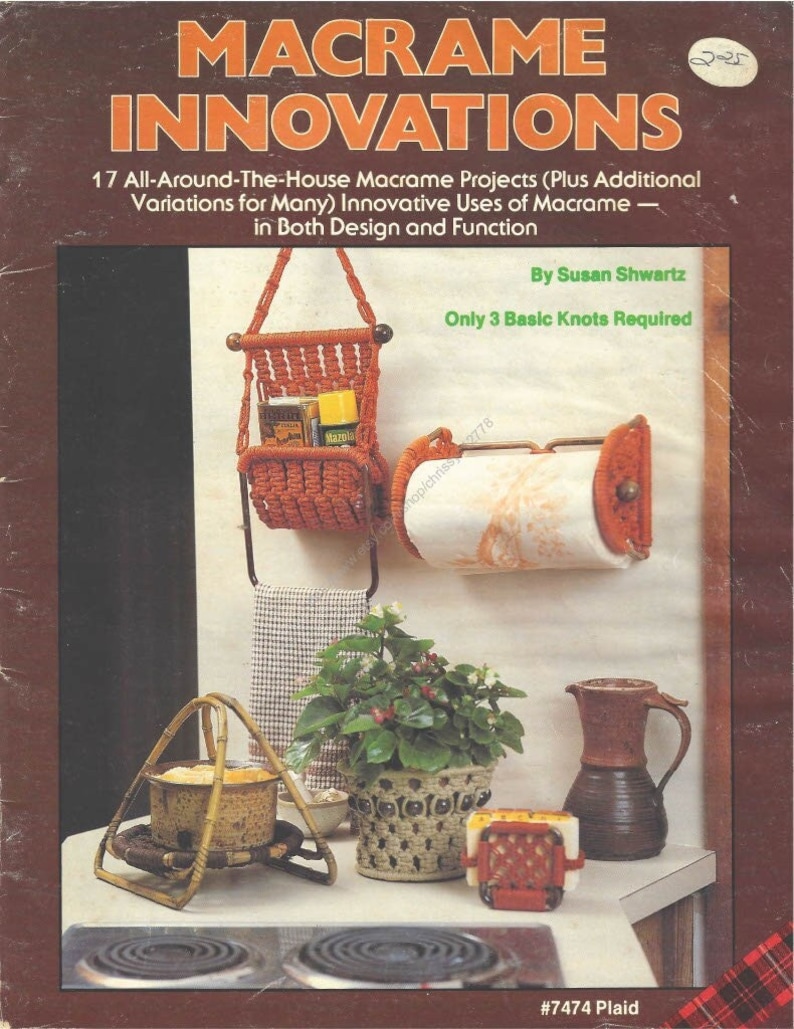 Vintage Macrame Innovations Full 1981 23 Page Craft Magazine PDF Zip ...