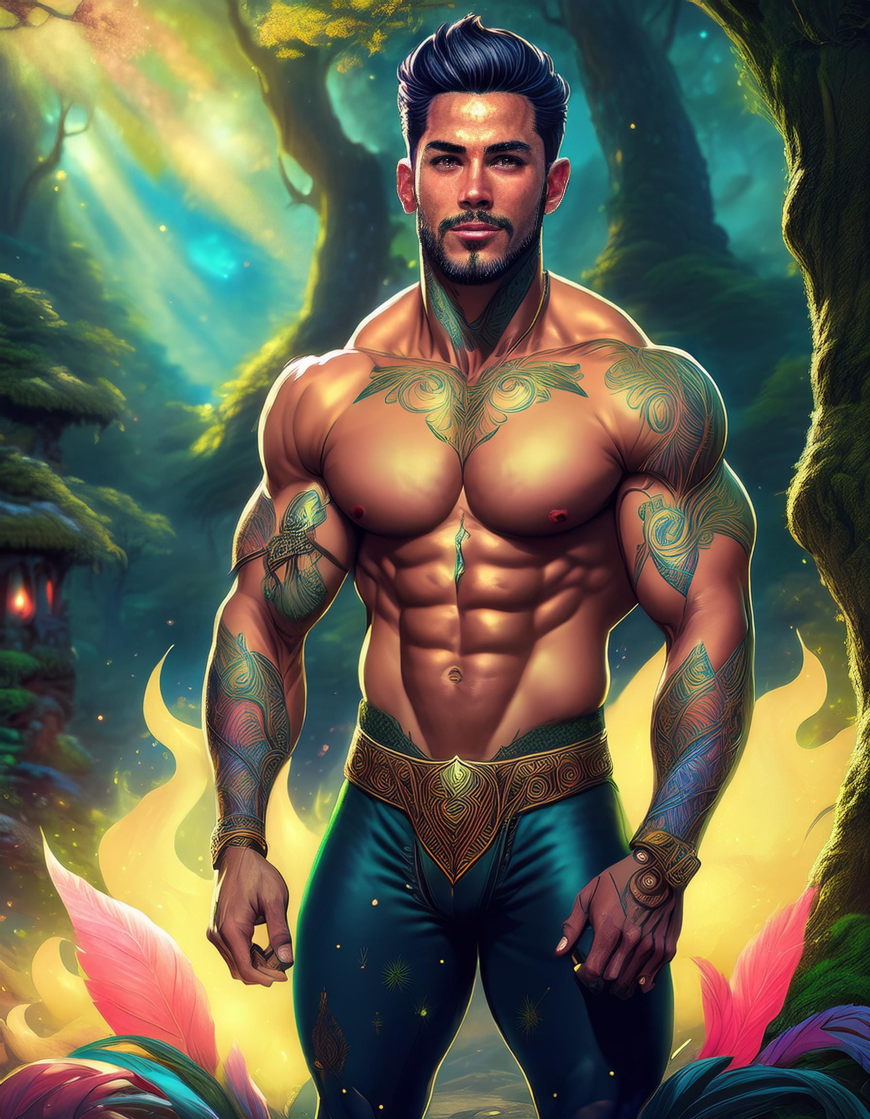 Instant Download Image of Attractive Male Faerie for Book Cover or ...