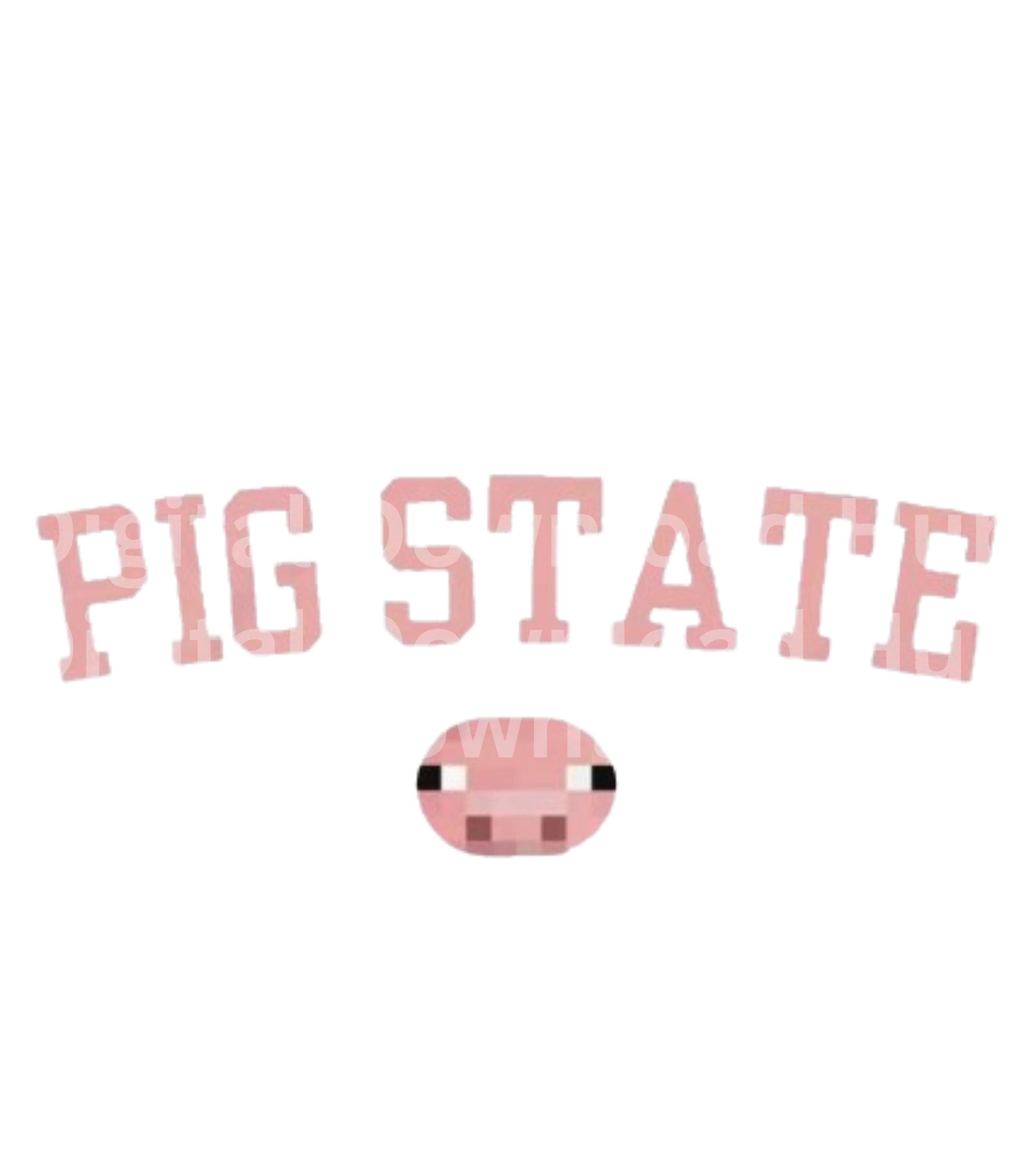 Pig State PNG, Pig State Football Png, Pig State MCAA Minecraft ...