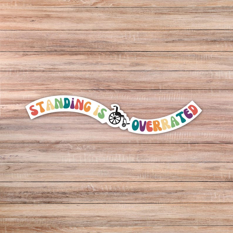 Funny Wheelchair Sticker: Disability Pride, Spoonie Humor - Laptop ...